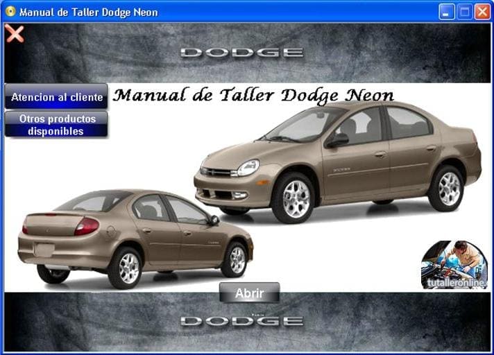 Dodge neon 1997-2002 manual de taller y reparacionTutalleronline.com